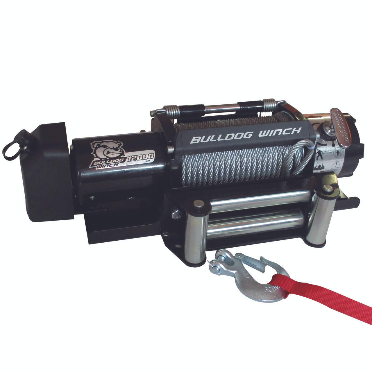 12000lb Trailer Winch, Wire Rope, Roller Fairlead Bulldog Winch - 10039 ...