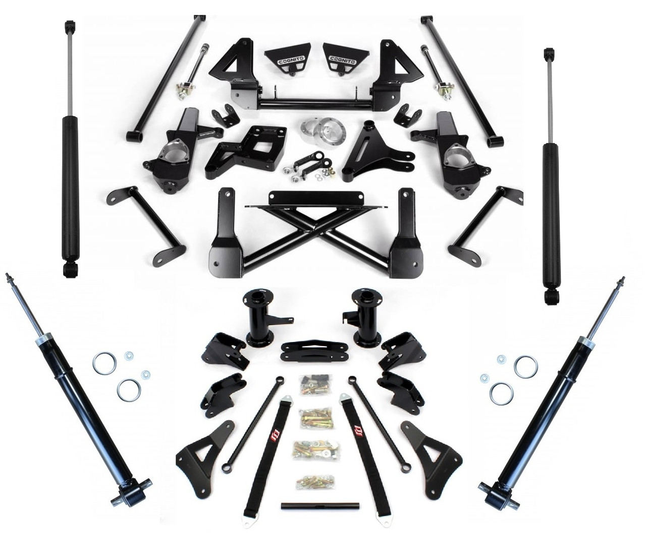 2001-2006 GM SUV W/O Auto Ride 10-12" Adjustable Complete Cognito Lift ...