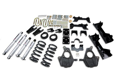 1999-2000 Chevy Silverado 1500 2WD (Ext Cab) 5/7" Lowering Kit w ...