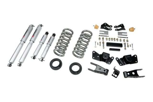 1997-2000 Chevy C2500 / C3500 2WD 2/4" Lowering Kit w/ Street ...