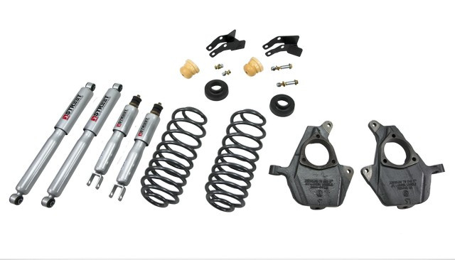 2000-2006 Chevy Tahoe & Suburban 2"F/3-4"R Lowering Kit w/ Street ...