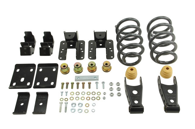 2016.5-2018 Chevy Silverado 1500 2WD (Ext Cab) 2/4" Lowering Kit ...