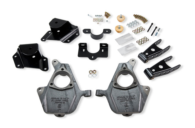 1999-2000 Chevy Silverado 1500 2WD (Ext Cab) 2/4" Lowering Kit ...