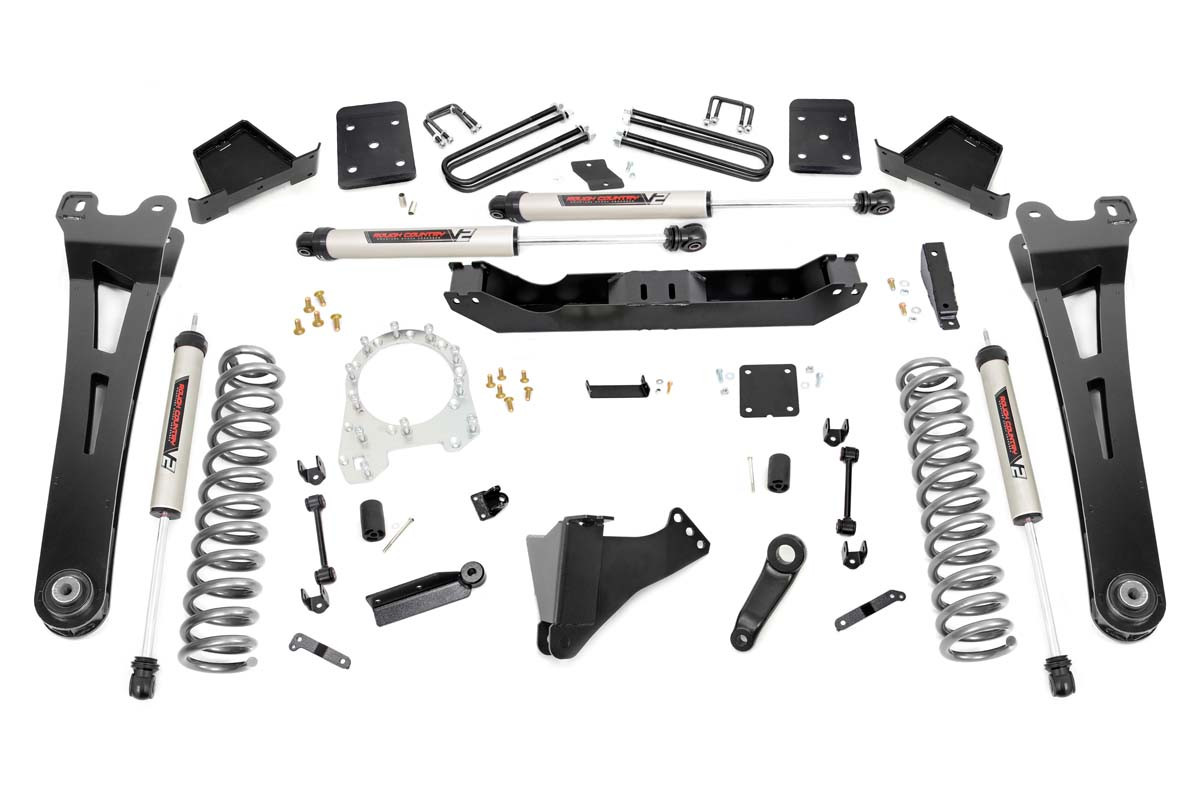 2017-2019 Ford F-250 Super Duty 4WD 6" Lift Kit w/ Radius Arms & V2 ...