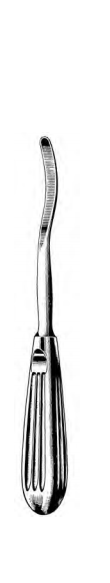 CREGO Periosteal Elevator (203cm), slightly curved blade 7mm8 ...