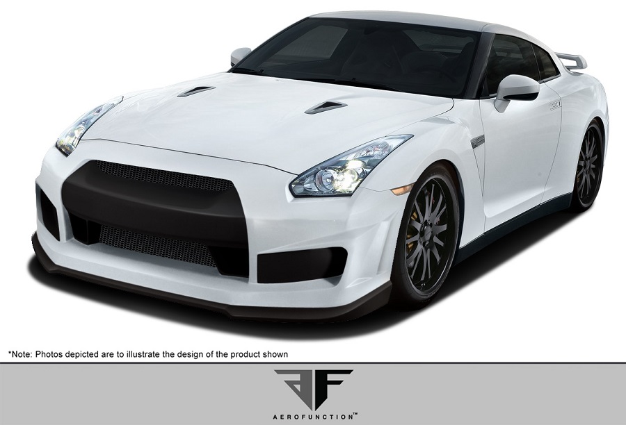 EXTREME DIMENSIONS 2009-2017 NISSAN GT-R R35 AF-1 FRONT BUMPER COVER ...