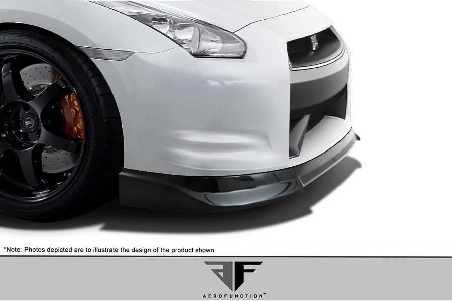 EXTREME DIMENSIONS 2009-2011 NISSAN GT-R R35 CARBON AF-2 FRONT ADD-ON ...