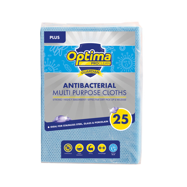 Professional Hygiene Cloths 25 Pack (Choose Colour) - Hygenol Cleaning ...
