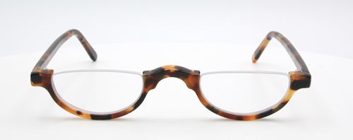 Schnuchel Hand Made Eyewear 313 Half Moon Spectacles In a Tortoiseshell ...