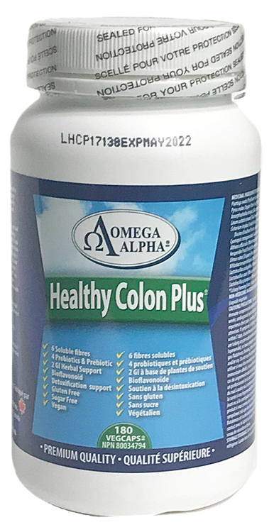 Omega Alpha Healthy Colon Plus 180 Capsules(加拿大Omega Alpha 清肠减肥健肠灵 180粒入)