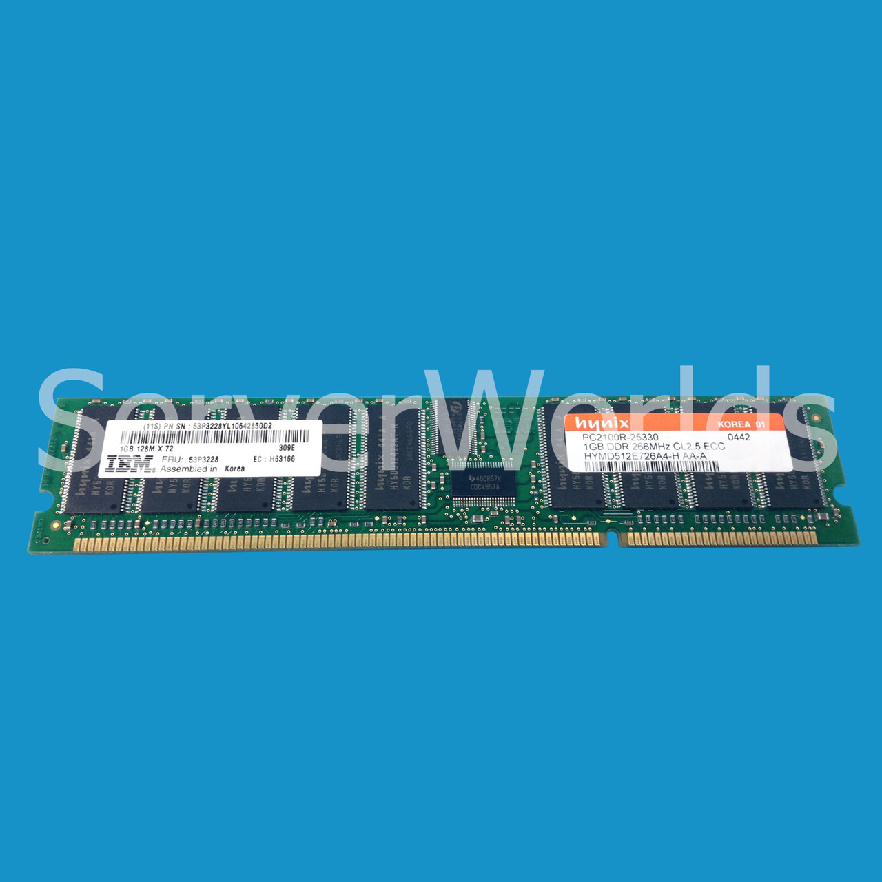 IBM 53P3228 | 1GB DDR 266GHz CL2 ECC - Serverworlds