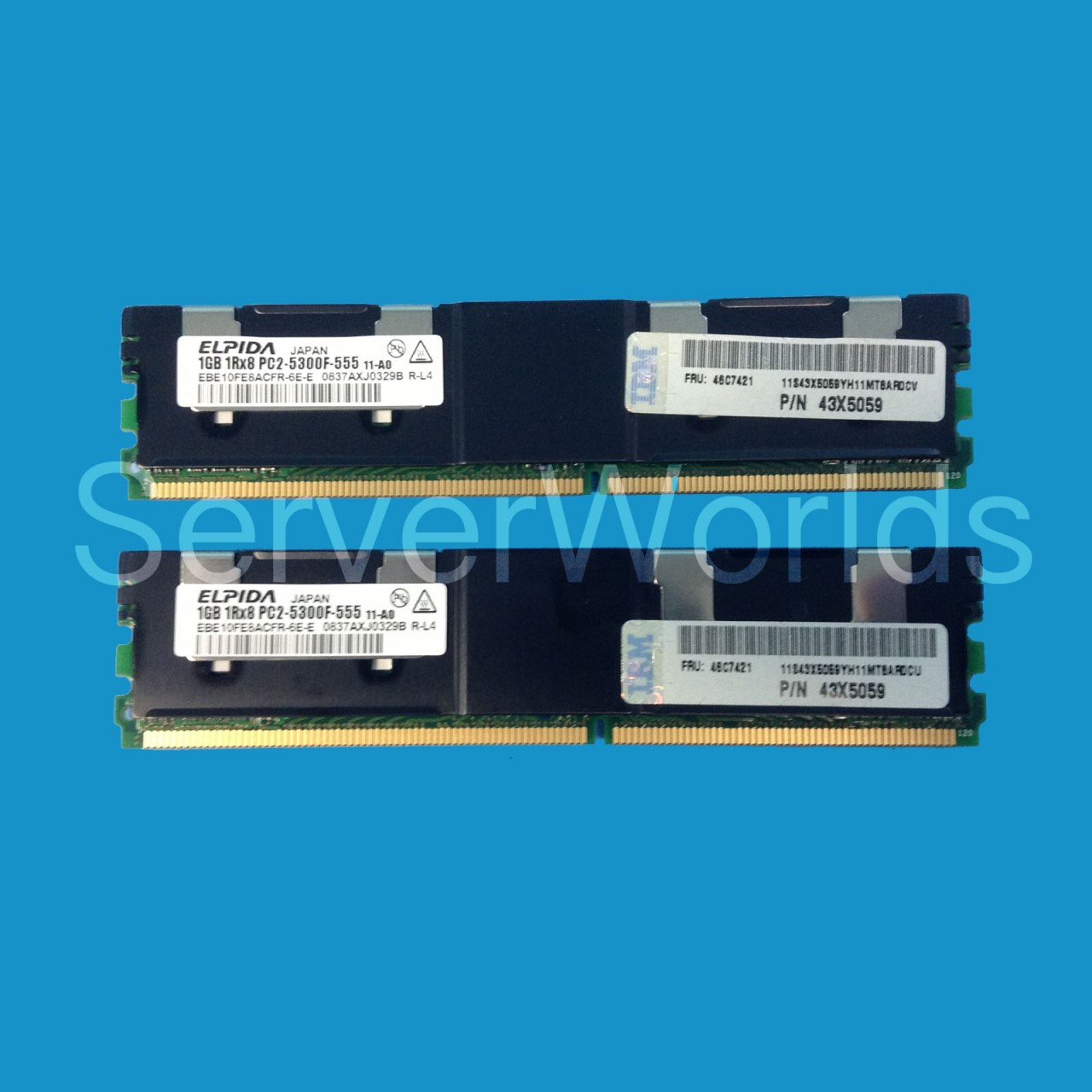 IBM 2GB (2x1GB) PC2-5300 ECC FB 667MHz Low Power, 46C7418