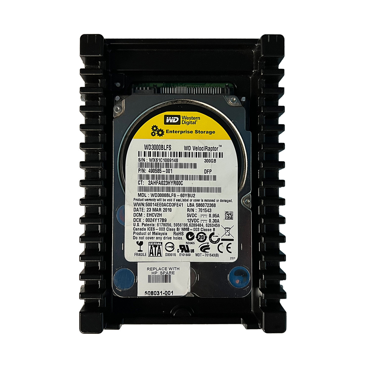 HP 508031-001 | 300GB SATA 10K Raptor Drive - Serverworlds