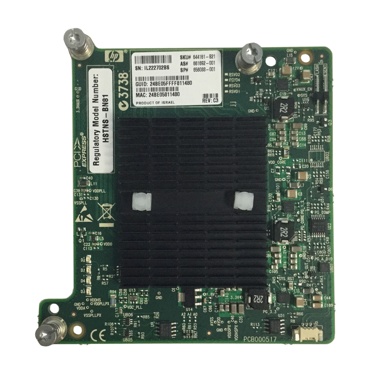 HP 656088-001 | 10/40GB Dual Port Mezz Inifiniband NIC | - Serverworlds