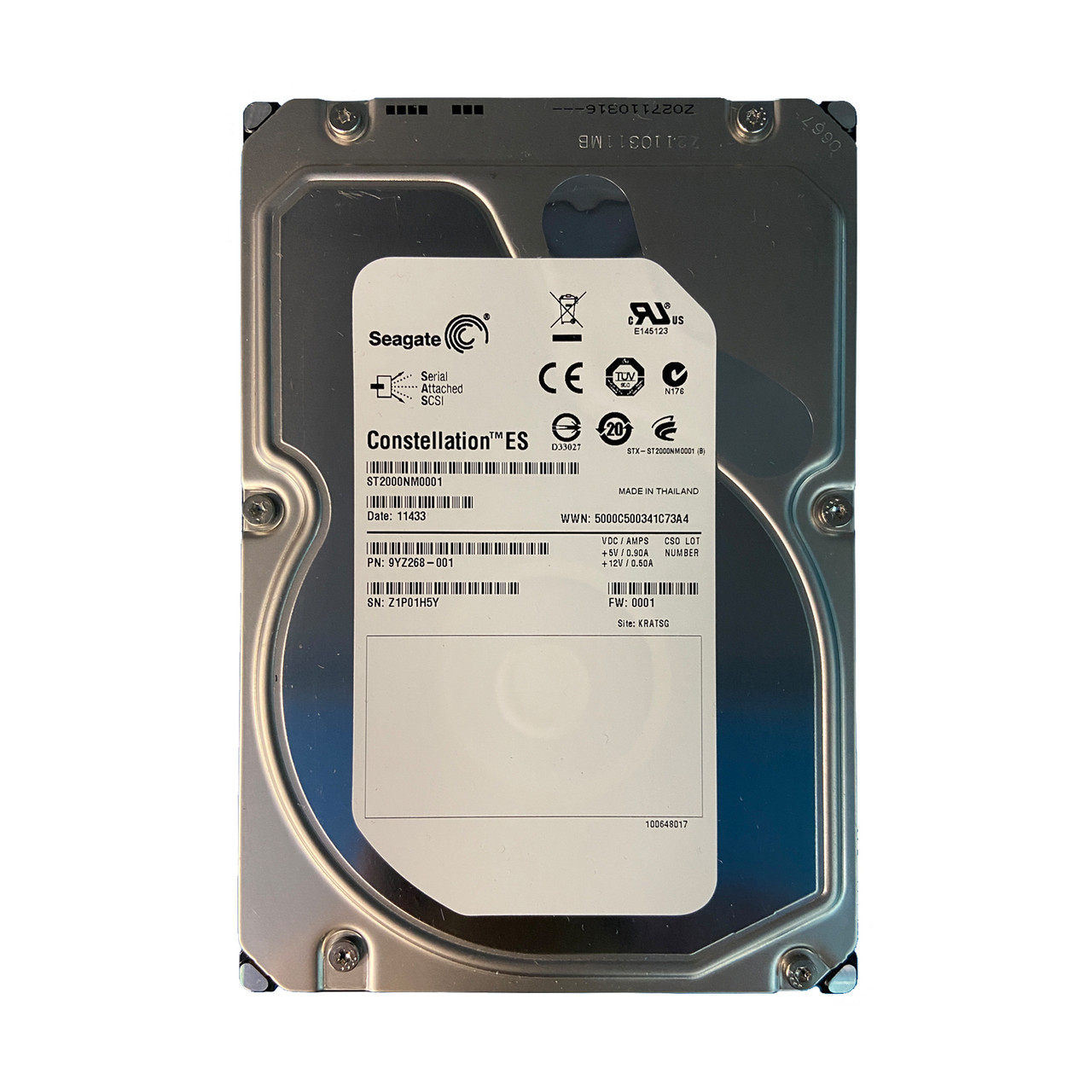 Seagate ST2000NM0001, 9YZ268-001 - Serverworlds