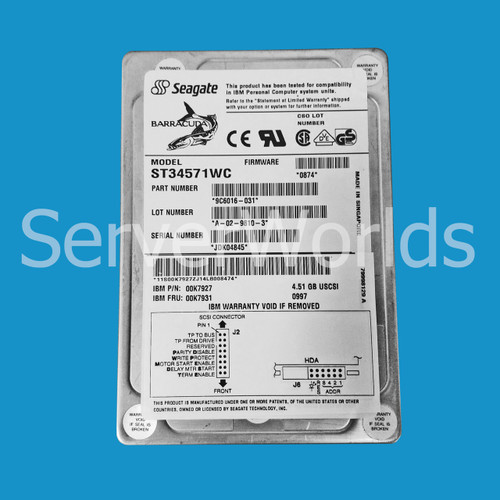 IBM 00K7931 | 4.5GB SCSI Hard Drive - Serverworlds