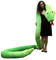 American Made Giant Stuffed Snake 18 Feet Long Soft Green Big Plush ...
